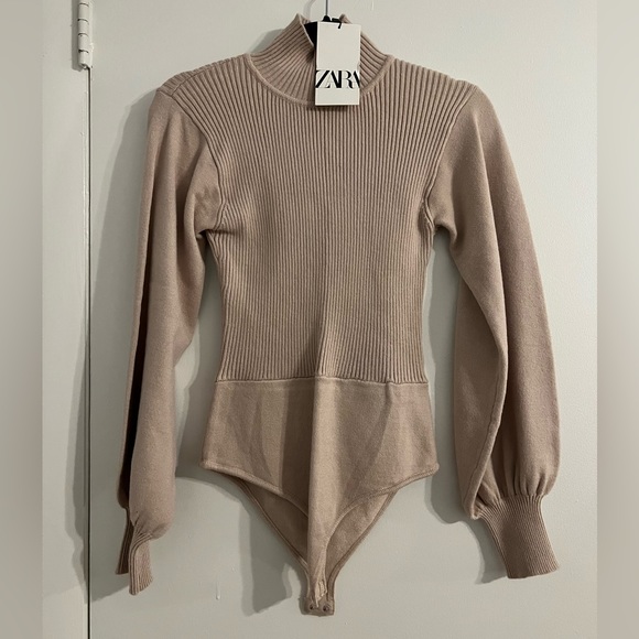 Zara | Tops | Nwt Zara Backless Knit Bodysuit | Poshmark
